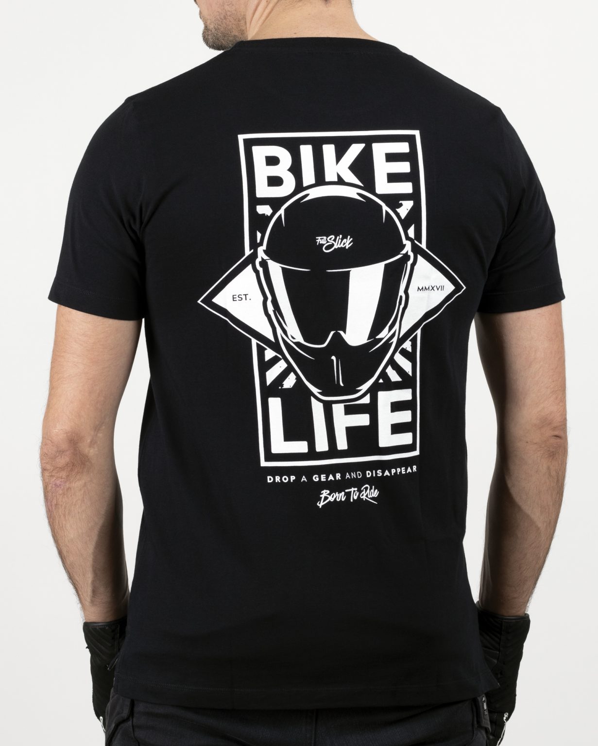 Bikelife T-shirt Black - Full Slick Apparel