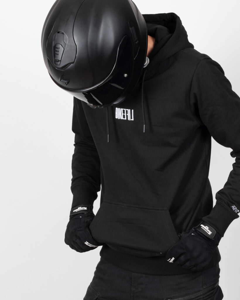 Black on Black Bikelife Hoodie - Full Slick Apparel